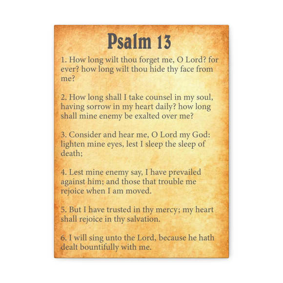 Express Your Love Gifts | Art | Scripture Sign Psalm 3 Chapter Gold Bible Canvas Christian Wall ...
